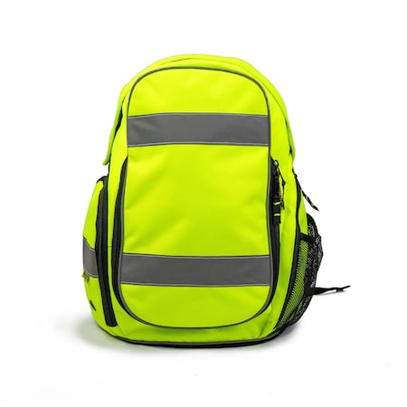 2W International High Viz Backpack, Lime BP65-01 | Zoro